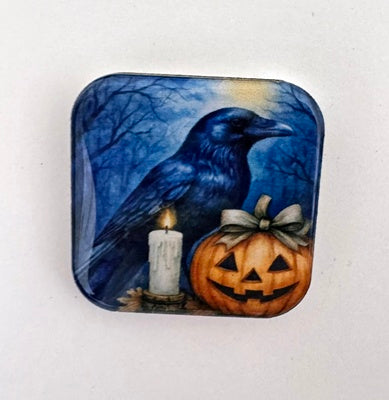 Raven's Pumpkin 30mm Square – Painted Lady Cabochons